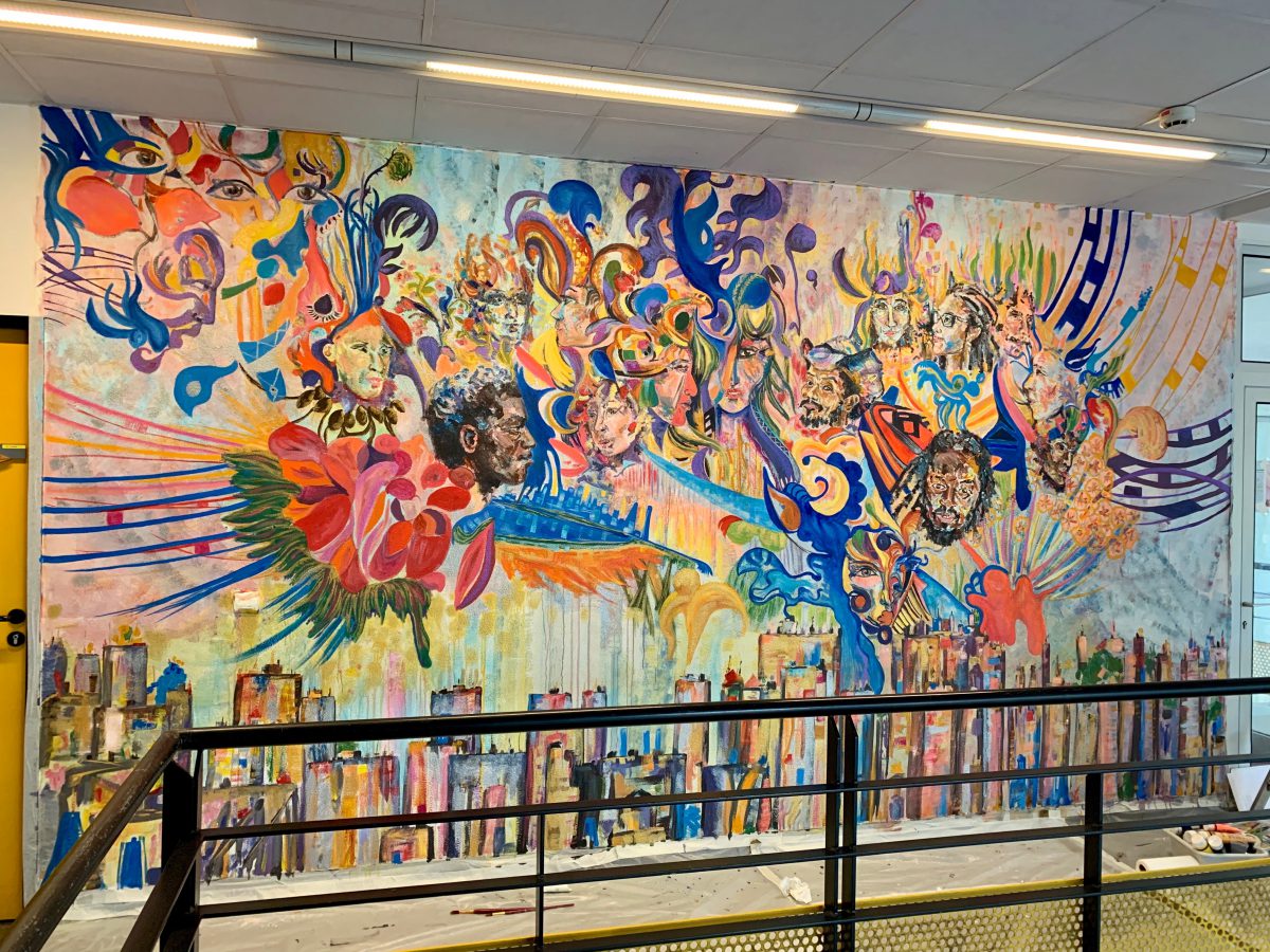 Fresque murale à l'Université de Nantes - Association Artistique Galathées